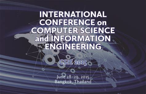 Csie 2015 Destech Publishing Inc