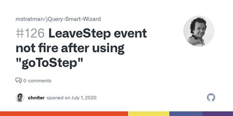 LeaveStep Event Not Fire After Using GoToStep Issue 126 Mstratman JQuery Smart Wizard