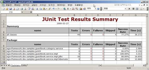 egovframework dev2 tst 테스트 결과 excel 리포트 [egovframe]