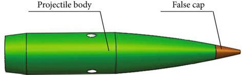 Projectile Structure Schematic For The Uncorrected Configuration