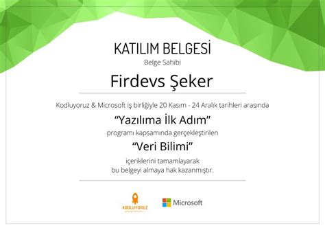 Veribilimi Firdevs Şeker