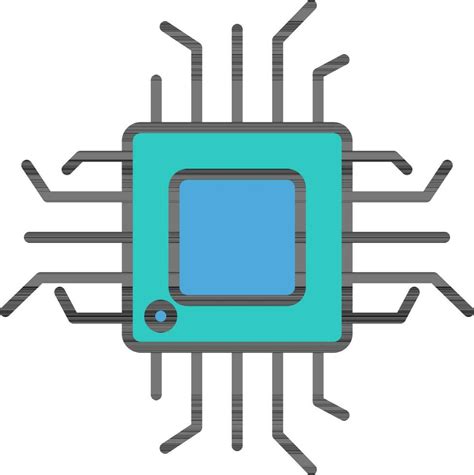 Integrated Circuit Or Microchip Icon In Flat Style 24323911 Vector Art At Vecteezy