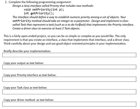 Solved 2 Complete The Following Programming Assignment