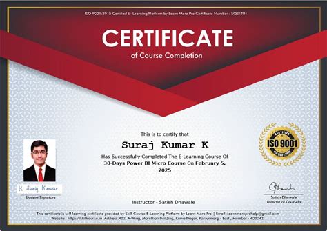 Powerbi Dataanalytics Learning Skillcourse Suraj Kumar K