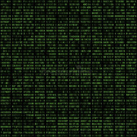 Hex Code Abstract Seamless Pattern Stock Vector Illustration Of