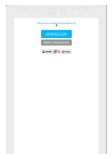 Expert Systems And Applied Artificial Intelligence Pdf Pdfcoffee Com