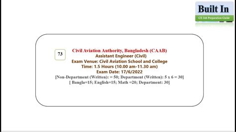 Caab2022 Assistantengineer Civil Engineer Builtin Buetpattern