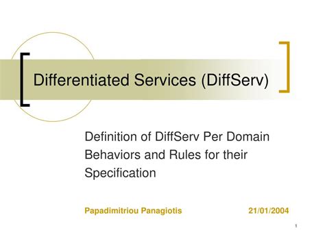 Ppt Differentiated Services Diffserv Powerpoint Presentation Free Download Id 490834