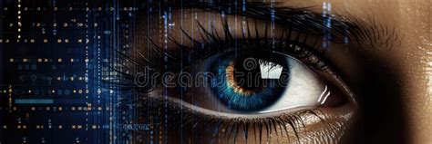 Biometric Data Encryption For Protected Information Stock Illustration