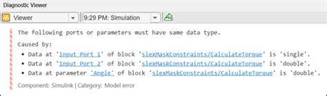 Validate Port Signals And Parameter Values Using Cross Port Parameter Constraints Matlab