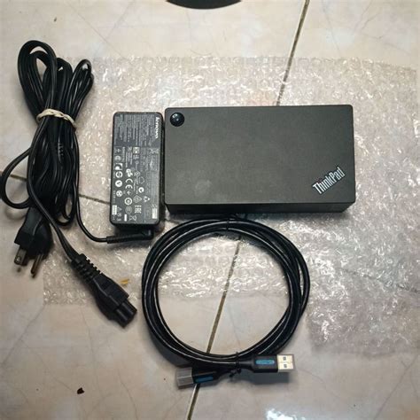 Thinkpad Usb 3 0 Pro Dock มือสอง พร้อมอุปกรณ์ Shopee Thailand