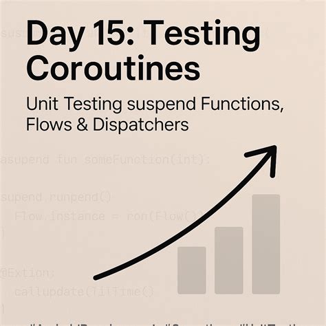 Day 15 Testing Coroutines — Unit Testing Suspend Functions Flows