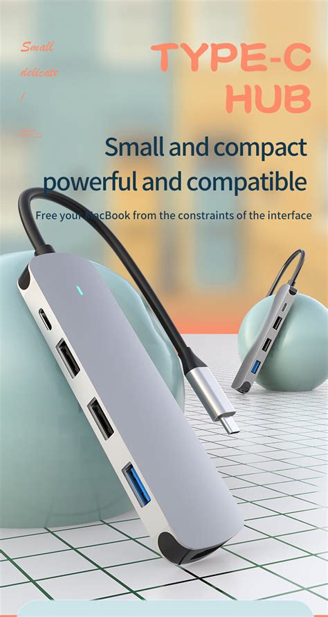 Buy Wholesale China 5 In 1 Usb Hub Wholesale Type C Hub 5 Port Hub 3 0 Computer Usb Hub 3 0