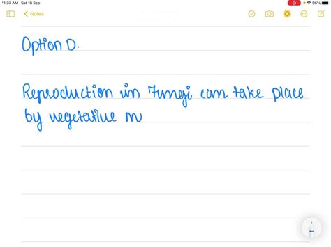 Solved Vegetative Reproduction In Fungus Takes Place By A Fragmentation B Fission C