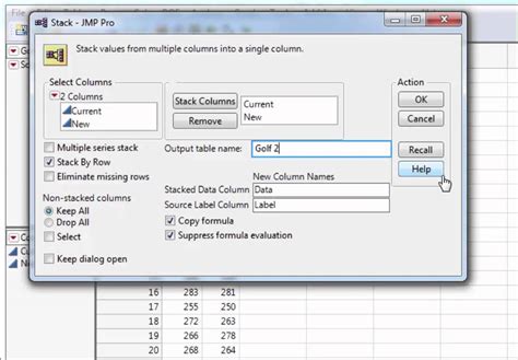 JMP Stack Example YouTube
