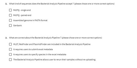 Solved What Kind Of Sequences Does The Bacterial Analysis