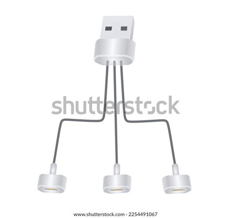 White Usb Adapter Vector Illustration Stock Vector Royalty Free 2254491067 Shutterstock