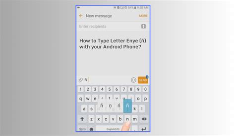 How to type Ñ ñ enye on Mobile Devices Small enye Big enye enye small