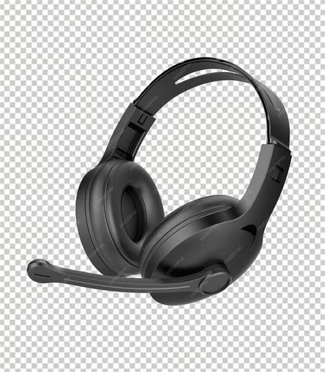 Premium Psd Black Headphones Computer Mouse The Microphone Call Call Call Call Call