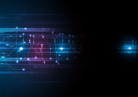 Premium Vector Pink Blue Futuristic Digital Data Technology