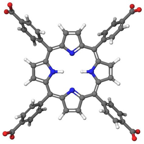 Figure S34 Optimized Geometry Of The Tcpp Linker Obtained On Download Scientific Diagram