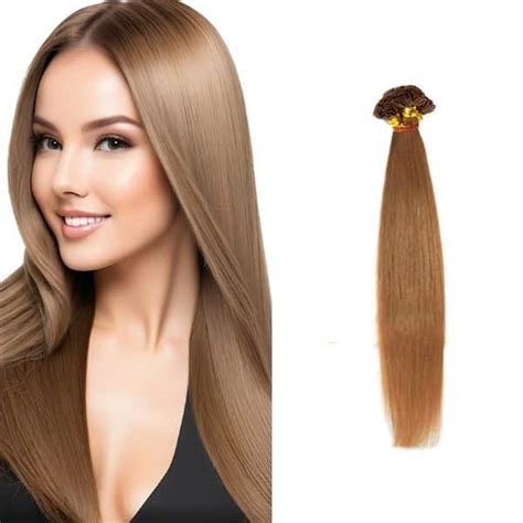 Straight Light Brown Flat Tip Hair Extensions Macsara Hair 1 Vietnamese Hair Factory Human