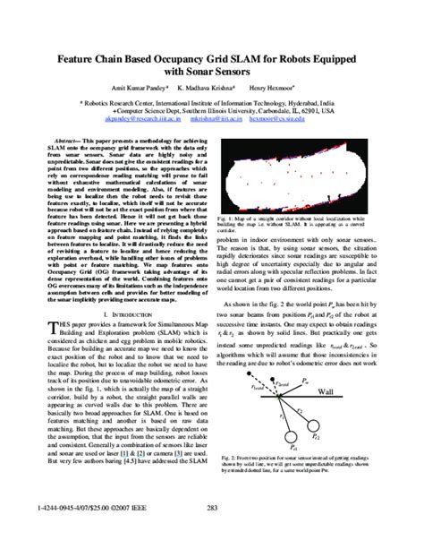 pdf feature chain based occupancy grid slam for robots equipped with