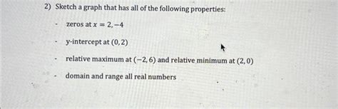 solved 2 sketch a graph that has all of the following