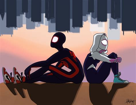 Miles And Gwen Across The Spider Verse By Sorryitssmudged On Deviantart
