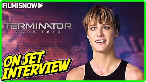 Terminator Dark Fate Mackenzie Davis Grace On Set Interview