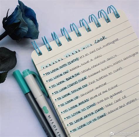 整齐、清晰的笔记，看起来赏心悦目，而且条理清楚。来自ins