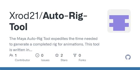 Github Xrod21auto Rig Tool The Maya Auto Rig Tool Expedites The