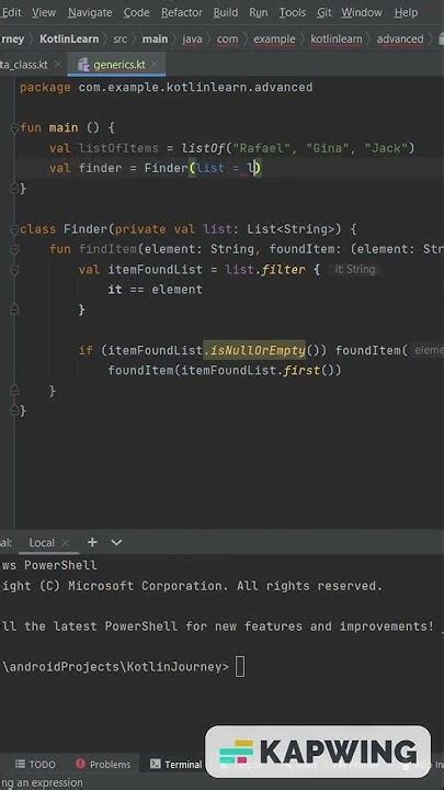 kotlin generics example shorts youtube