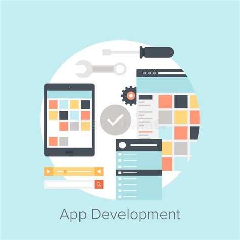 application development vector illustration concept stock vector