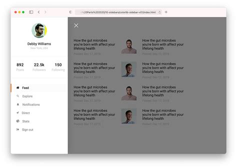 Colorlib Sidebar V01 Best Website Template 2025 Colorlib