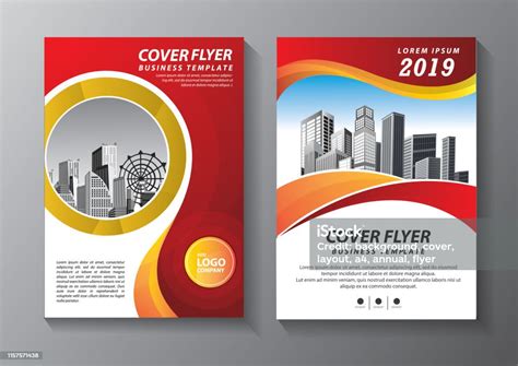 브로셔 디자인 현대적인 레이아웃 연례 보고서 포스터 화려한 삼각형a4의 전단지 기술 과학 밝은 배경의 시장을 위한 기하학적 모양 0명에 대한 스톡 벡터 아트 및 기타 이미지