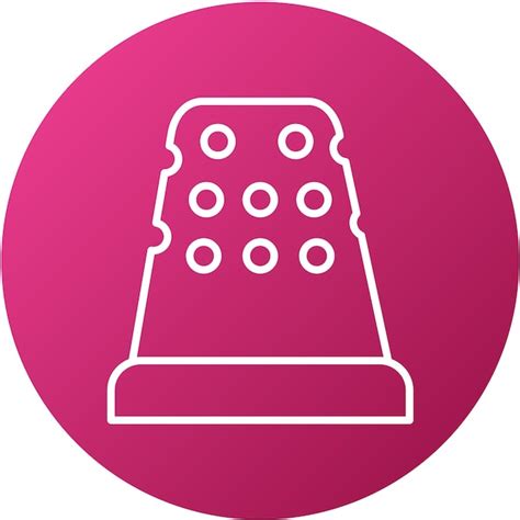 Premium Vector Vector Design Thimble Icon Style