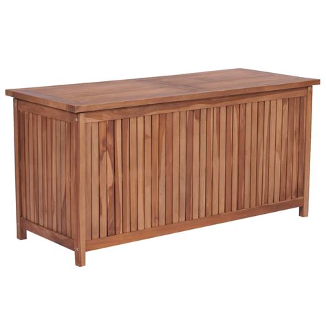 Rosalind Wheeler Outdoor Storage Deck Box Chest For Patio Cushions Tools Solid Teak Wood Wayfair