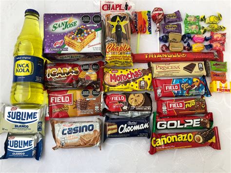 Peruvian Candy Box With Assortments Cookies Chocolates Candies Etsy