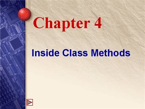 Chapter 4 Inside Class Methods 4 What Are Chapter 4 Inside Class Methods 4 What Are