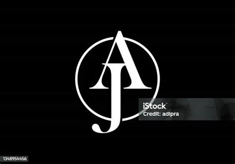 Aj 초기 문자 디자인의 현대적인 모양 로고에 대한 스톡 벡터 아트 및 기타 이미지 로고 0명 개념 Istock