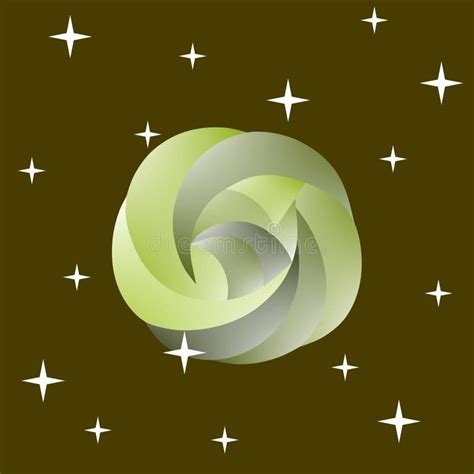 Abstract Vector Composition On The Theme Of Space In Pastel Colors On