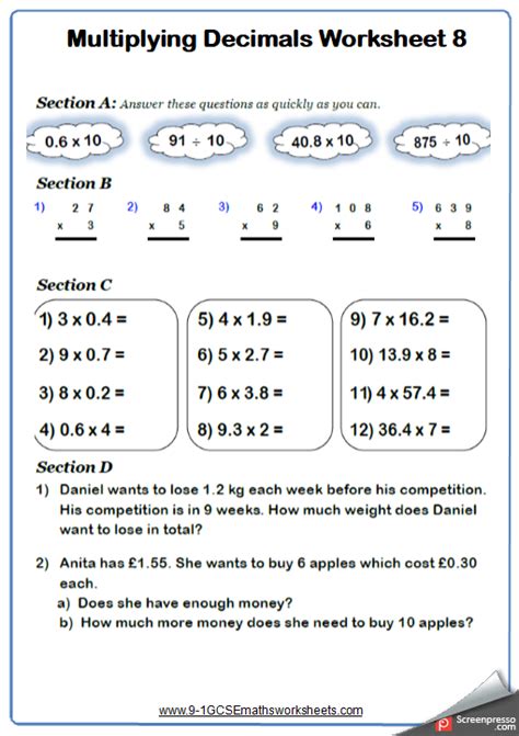 Foundation Gcse Maths Worksheets