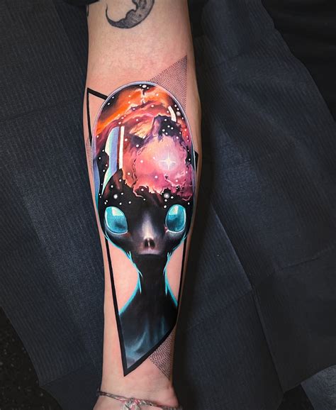 Galaxy Alien Tattoos 95 Ufo Alien Tattoo Ideas Alien Tattoo Ufo