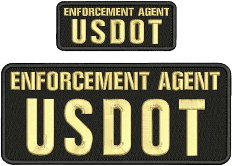 Special Patches Hook On Back Patches For Uniform For E Agent Usdot Emb
