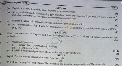 Rtu Question Papers 3 Semester Ec Electromagnetic Properties Of