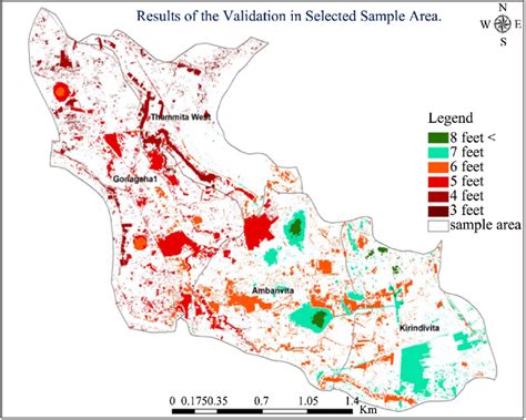 Results Of The Validation In The Selected Sample Area Source Lidar Download Scientific