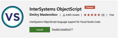 VSCode ObjectScript Reached 4000 Installs InterSystems Developer