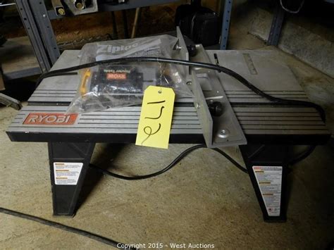 West Auctions Auction Machinery And Tools From Workshop Item Ryobi Rt Router Table