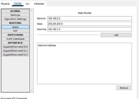How To Configure Two Routers In Cisco Packet Tracer Static Route Configuration On Cisco